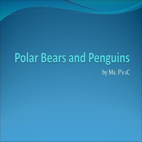 Polar bears and penguins | PPT