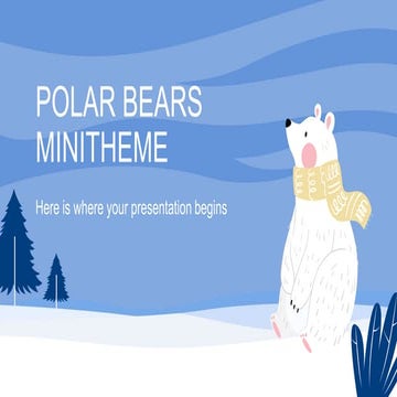 Polar Bears Mini theme | PPTX