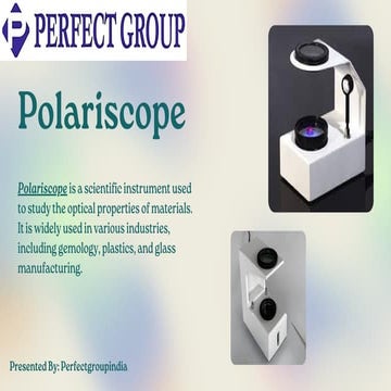 Polariscope | Perfectgroupindia | PDF