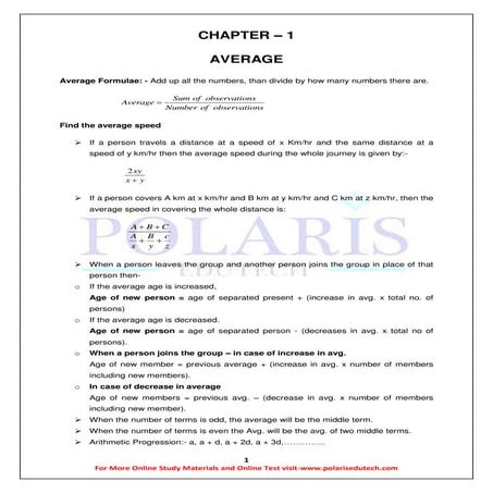 Math Study Material for SSC and Banking Exam | PDF