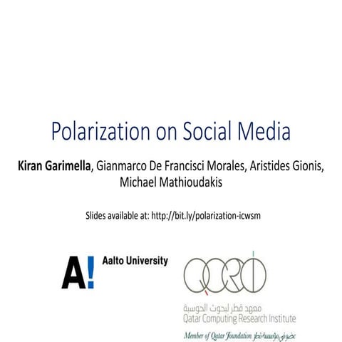 Polarization on social media | PPTX
