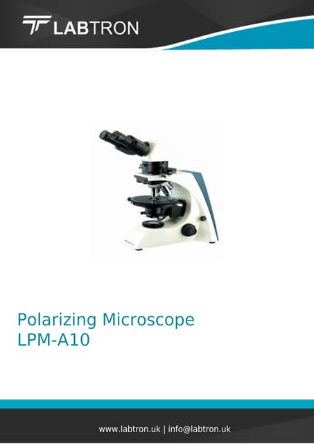 Upright metallurgical microscope 2 mhl 45 new | PDF