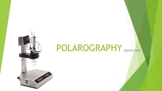 Amperometry and Biamperometry | PPT