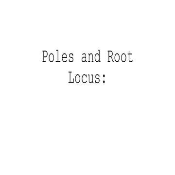 Poles And Root Locus Tutoribbbbbbbal Pptx