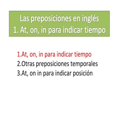 Preposiciones