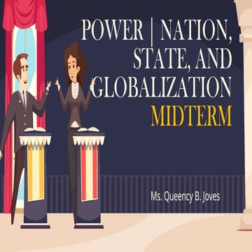 POWER | NATION, STATE, AND GLOBALIZATION | PPTX