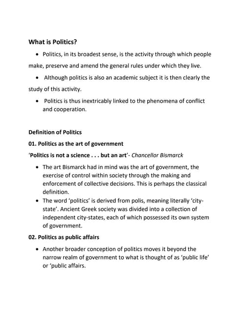 Lecture five on politics as compromise and consensus | PDF