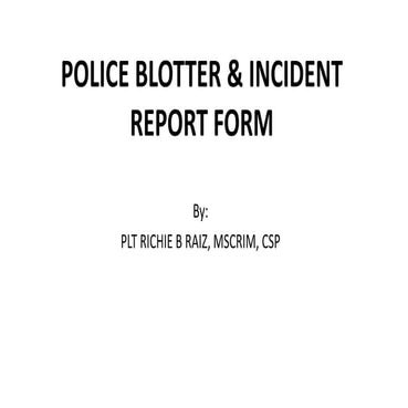 police-blotter01-230201112532-8a49c249.pdf | Crime & Harmful Acts to Individuals, Society ...