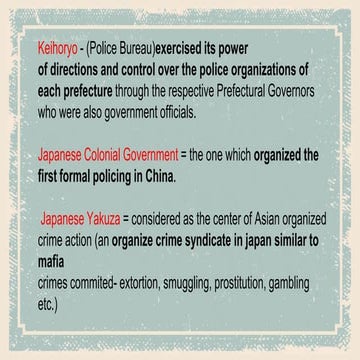 policing system of japan, usa,canada,indonisia ect. | PPT