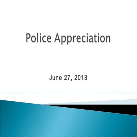 Police appreciation | PPT
