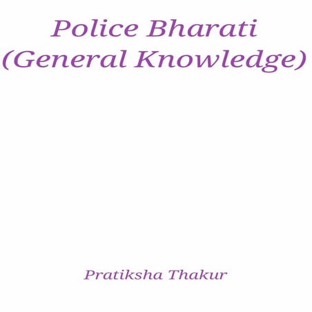 Police Bharati (General Knowledge) | PDF