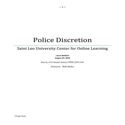 Police discretion | PDF