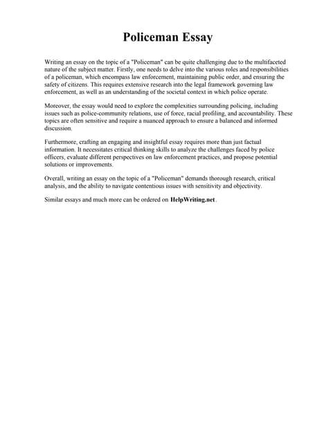 Why Become A Police Officer Essay.pdf