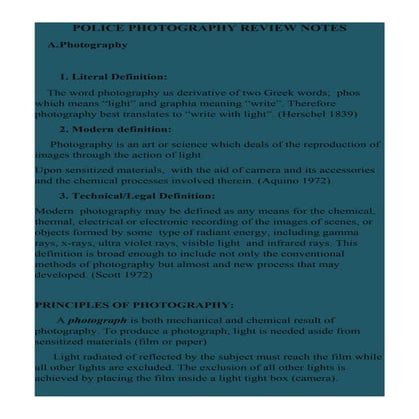 Police photography | DOC