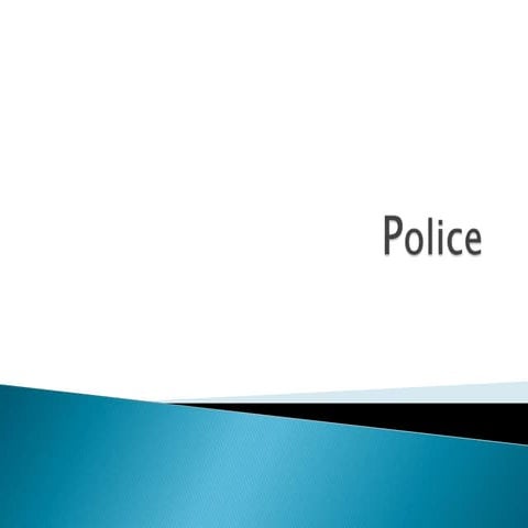 Police Officer | PPTX | College Education | Education