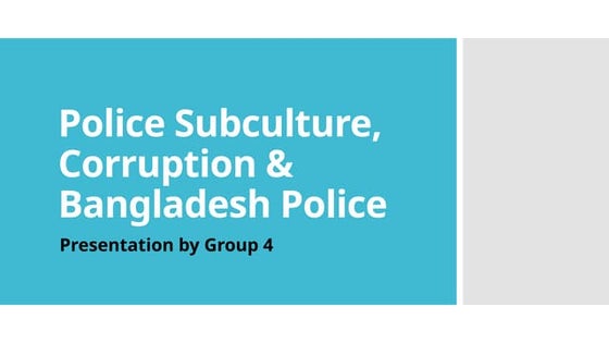Police And Police Corruption | PDF | Crime & Harmful Acts to ...