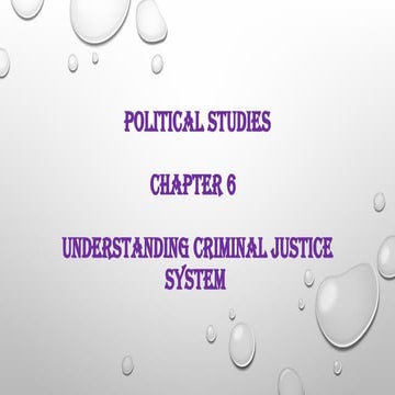 Understanding Criminal Justice system in India | PPTX | Crime & Harmful ...
