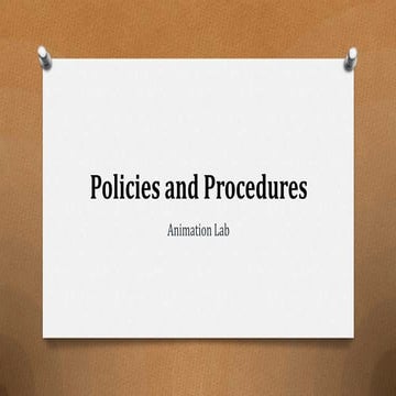 Policies and Procedures | PPTX | Computer Peripherals | Computing