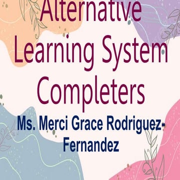 Policies on Alternative Learning System Completers - FERNANDEZ.pptx
