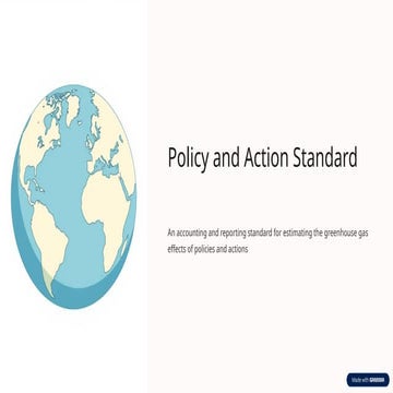 Policy-and-Action-Standard of green house gas | PPTX