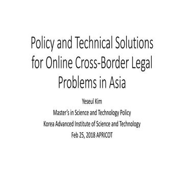 Policy and Technical Solutions for Online Cross-Border Legal Problems ...