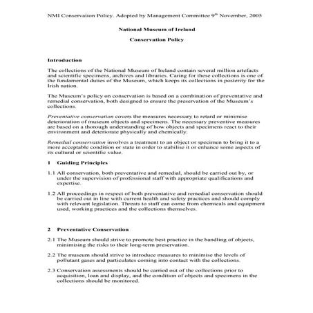 Policy conservation final | PDF | Free Download