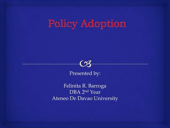 Public Policy Formulation - Process and Tools | PPT