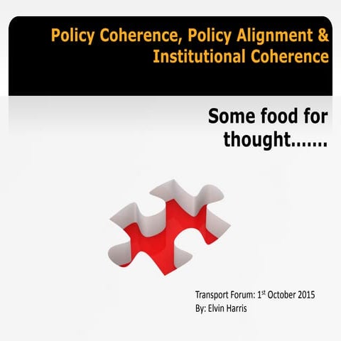 Policy alignment and policy coherence | PDF | Political Issues & policy ...