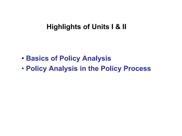 Public policy analysis | PPTX