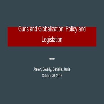 Policy and legislation presentation | PPTX