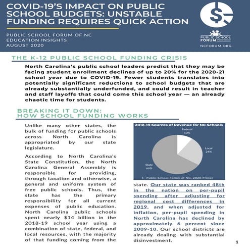 COVID-19's Impact on Public School Budgets: Unstable Funding Requires ...