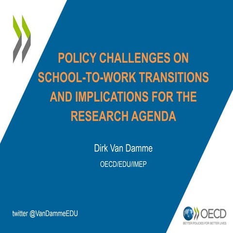 Policy challenges on school-to-work transitions and implications for ...