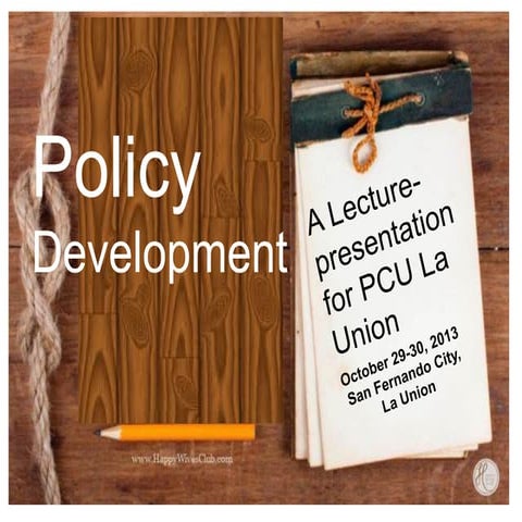 Policy Development for PCU La Union Affiliates | PDF