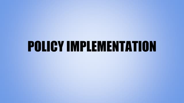 Policy evaluation | PPTX