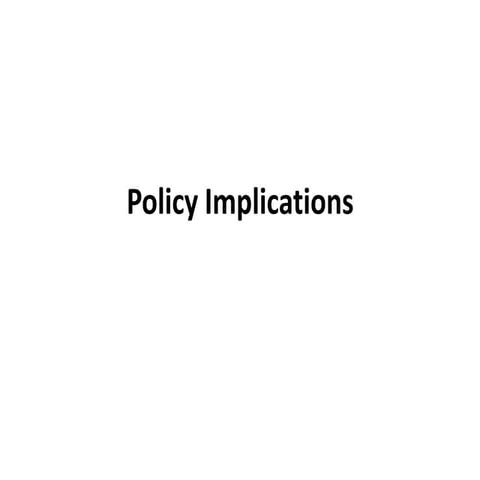 Policy implications | PPTX