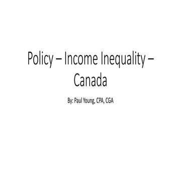 Canada and low income (poverty) | PPTX