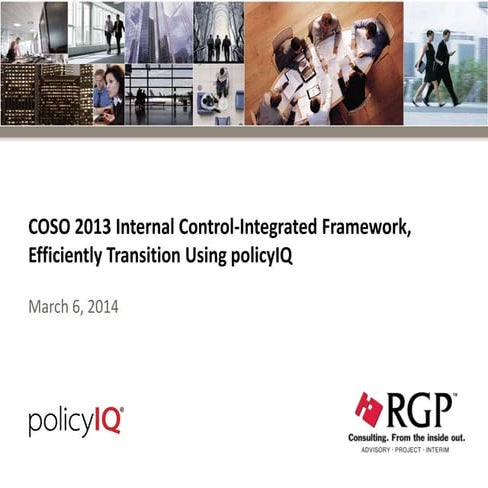 policyIQ for COSO 2013 Internal Control - Integrated Framework | PPT