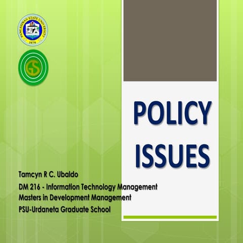 Policy Issues for Digital Democracy | PDF