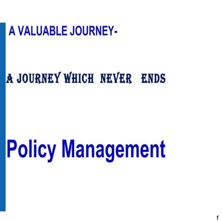 Policy management | PPT