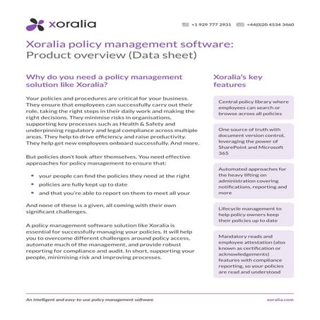 Policy management software on SharePoint | PDF