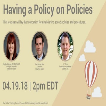 [WEBINAR] Policy on Policies | PPT