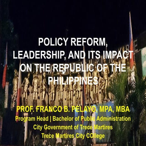 Policy Reform Preseantation for CvSU GSOLC | PDF