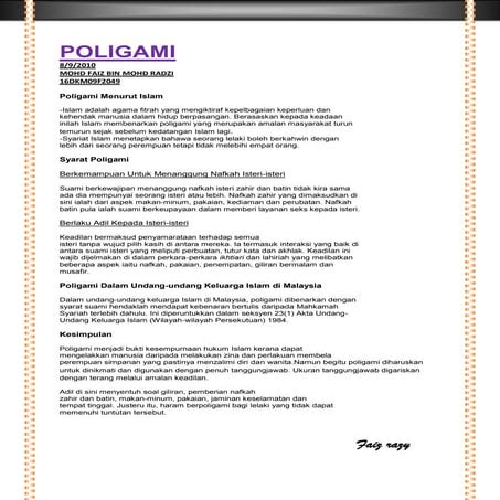 Poligami | DOCX