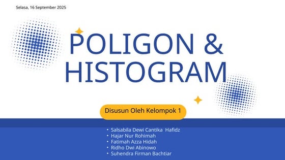 Grafik statitistik poligon dan histogram | PPTX