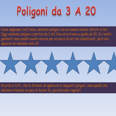 Poligoni da 3 a 20 lati | PDF