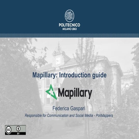 PoliMappers - Mapillary: Introduction guide | PPTX