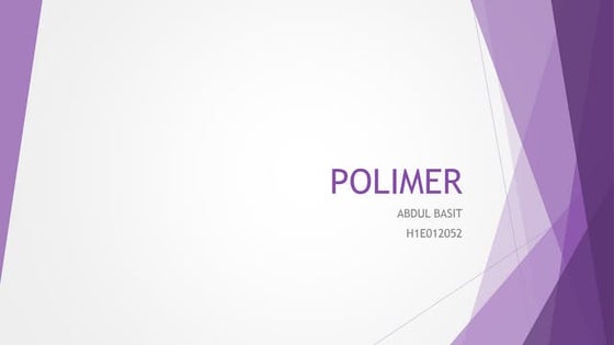 Polimer | PPT