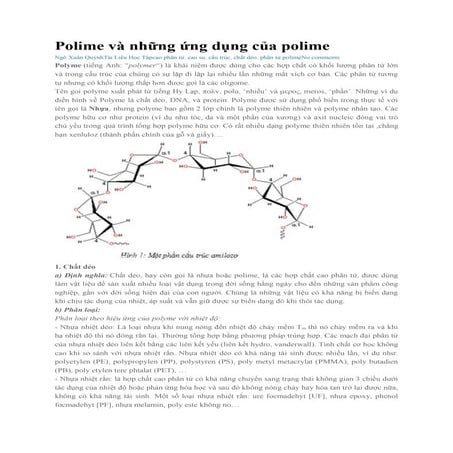 Tổng hợp các loại polyme | PDF