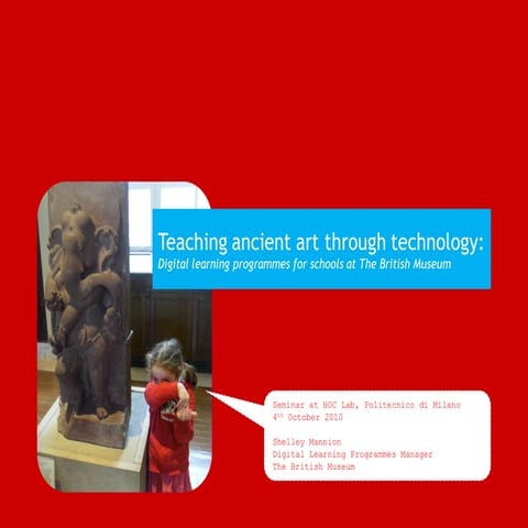 Teaching ancient art through technology | PDF | Digital Arts | Fine Art