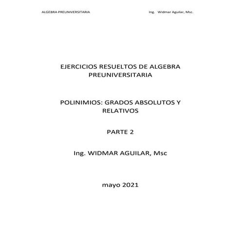 Polinomios Grados Parte2 Pdf Physics Science